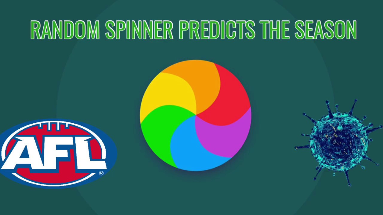 A Random Spinner Predicts The 2020 AFL Season - YouTube