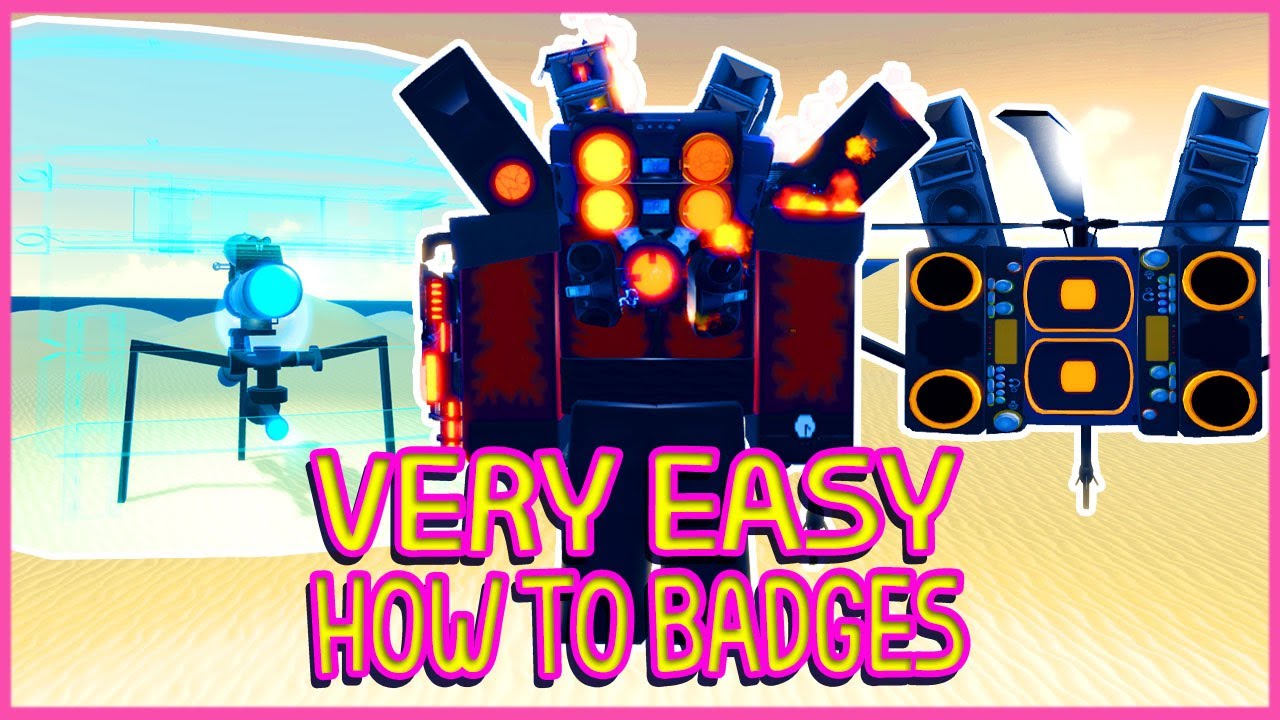 Roblox - HOW TO GET DAMAGED BOOMBOX TITAN AND ULTIMATE RECOVERY BADGE ...