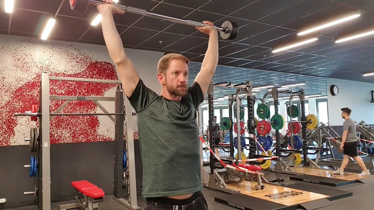 Overhead Press Bar Neck - YouTube