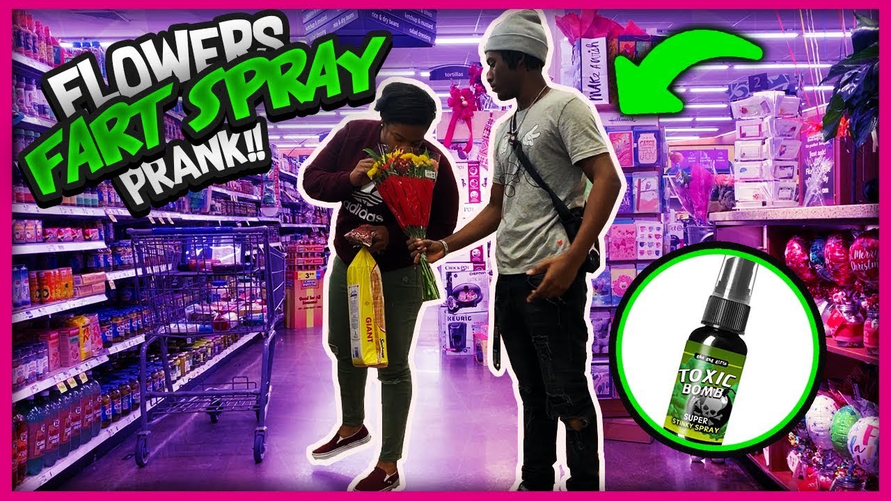 Fart Spray Flowers PRANK In Public!! - YouTube
