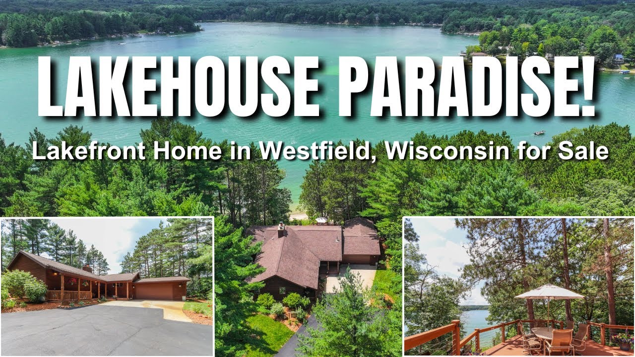 Gorgeous Lakefront Home in Westfield, WI for Sale - YouTube