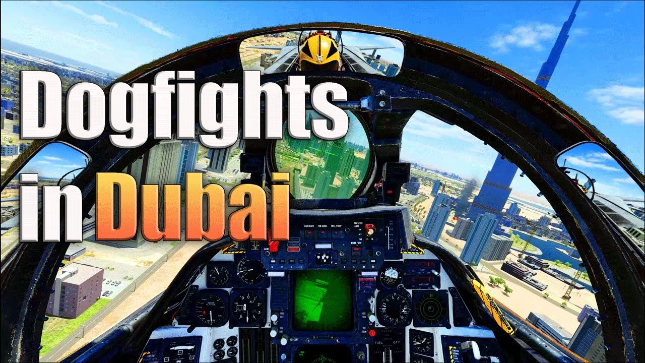 F-14 Tomcat Dogfights in Dubai Persian Gulf - YouTube