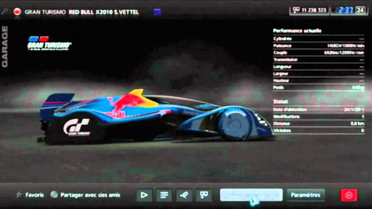 [GT5] Red Bull X2010 S.Vettel - YouTube