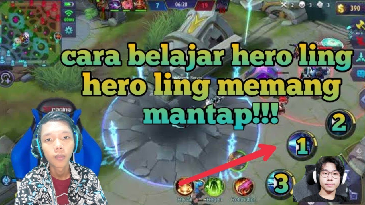 CARA BELAJAR HERO LING || HERO BARU MOBILE LEGEND HERO FAVORIT JESS NO ...