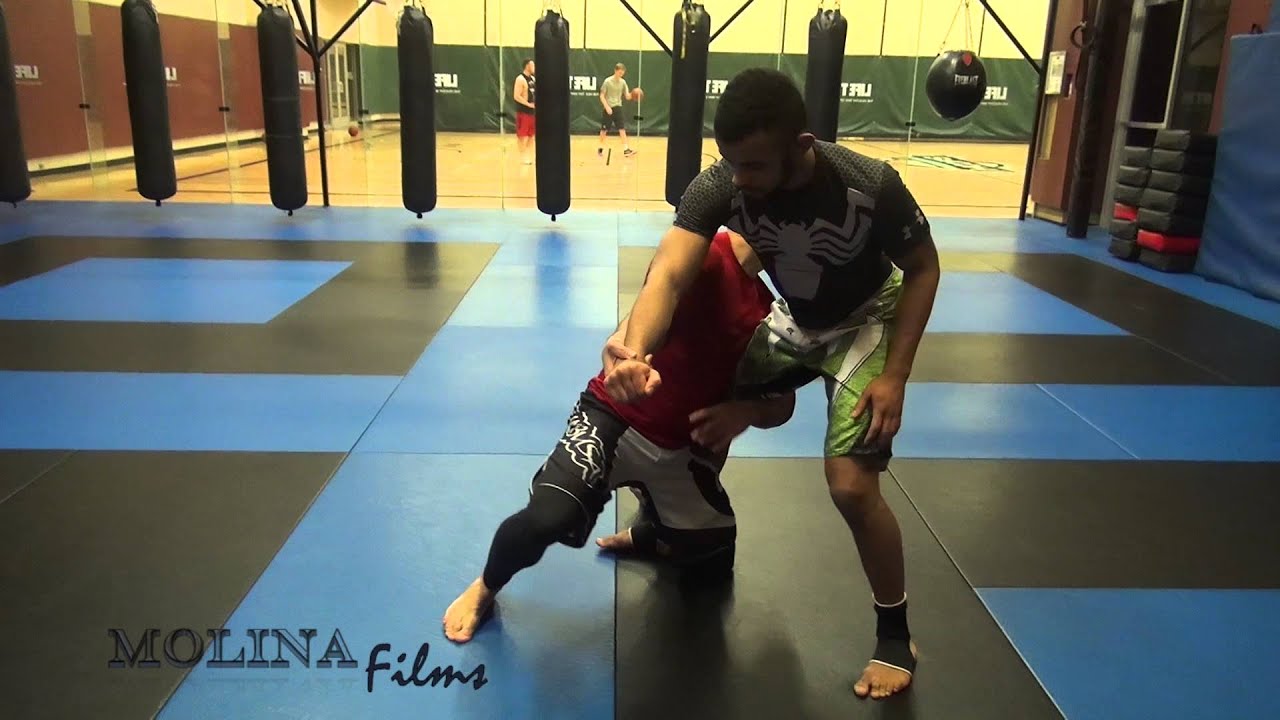 Wrestling Single Leg Dump Takedown with Heel Hook Submission - YouTube