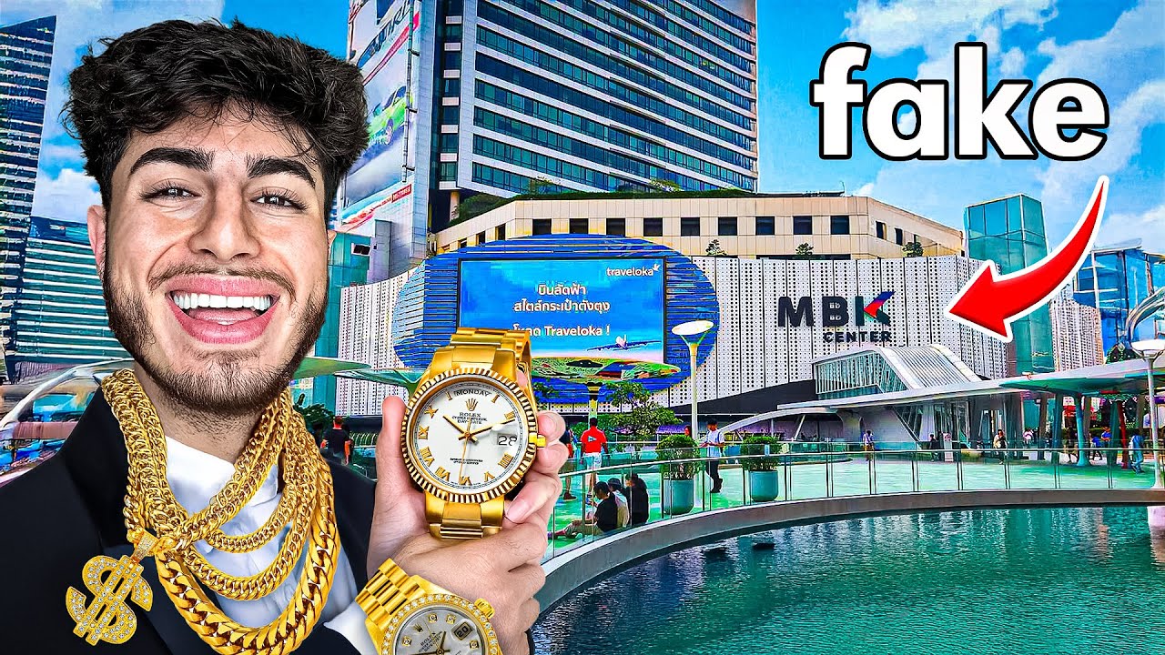 I Bought Everything At The Largest FAKE Designer Mall In Thailand ...