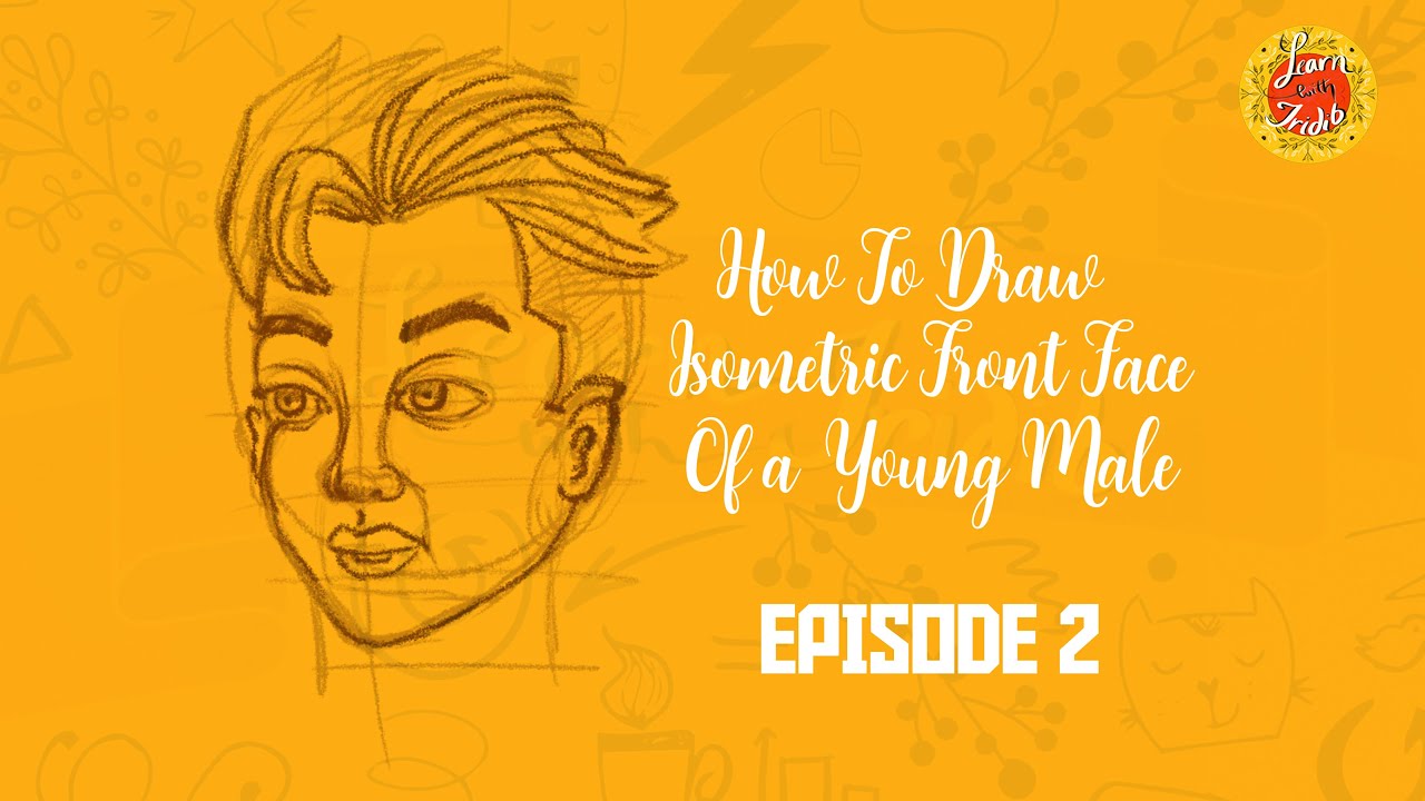 Learn to Draw Isometric Male Face with Circle and triangle - The 7 ...