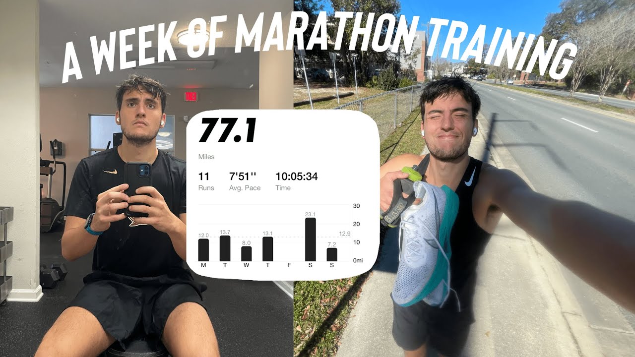 my peak week of marathon training (77 miles for sub-3 hour marathon ...