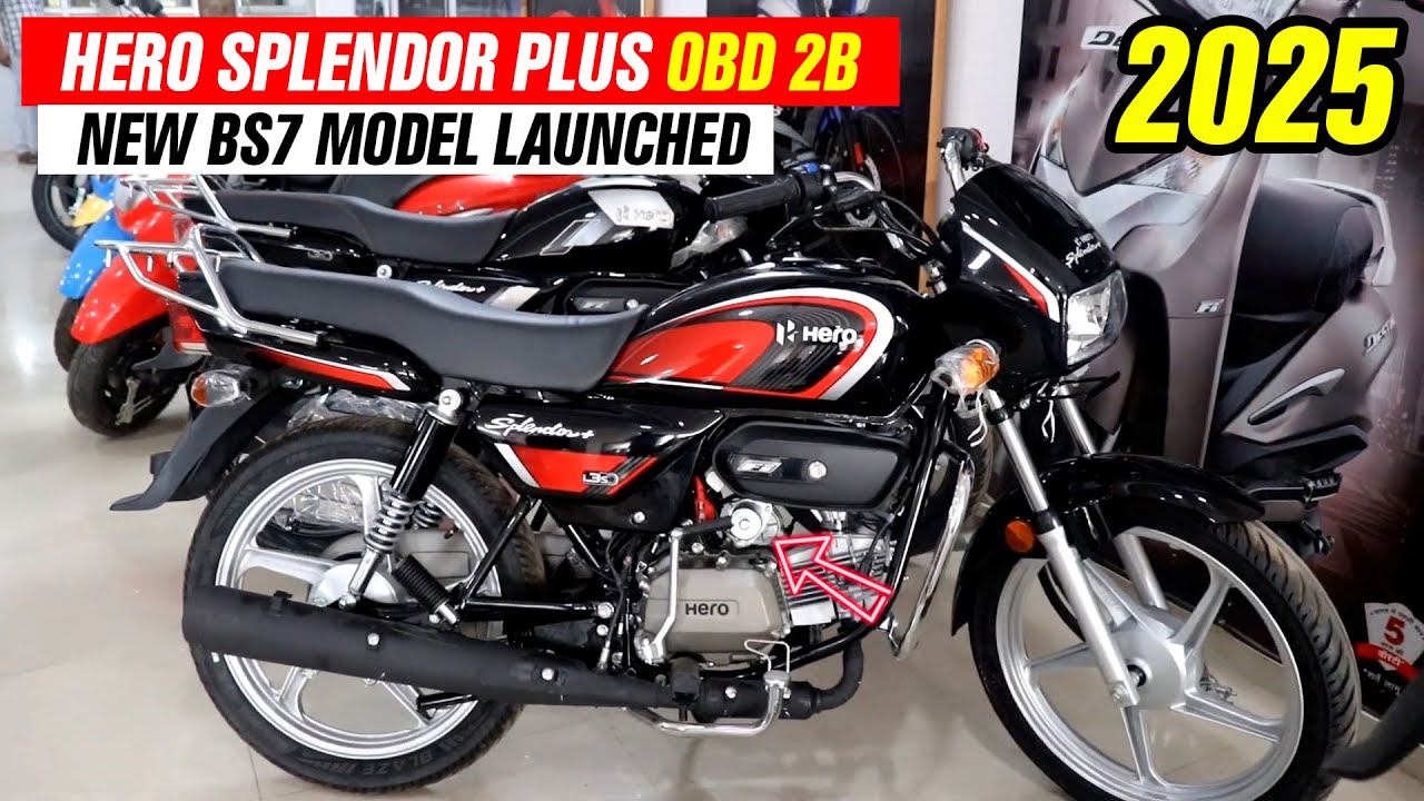 Hero Splendor Plus OBD 2B NEW BS7 Model Launch | New Colour Hero ...