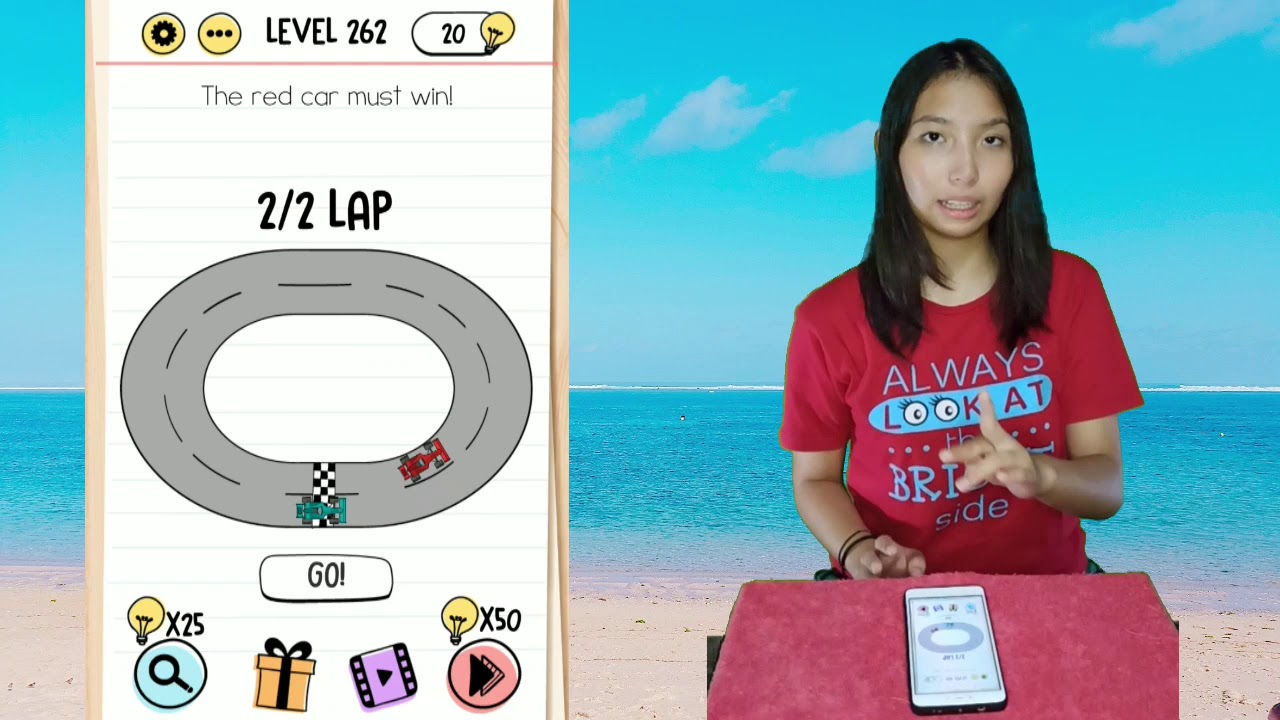 Brain Test Level 262 The red car must win - YouTube