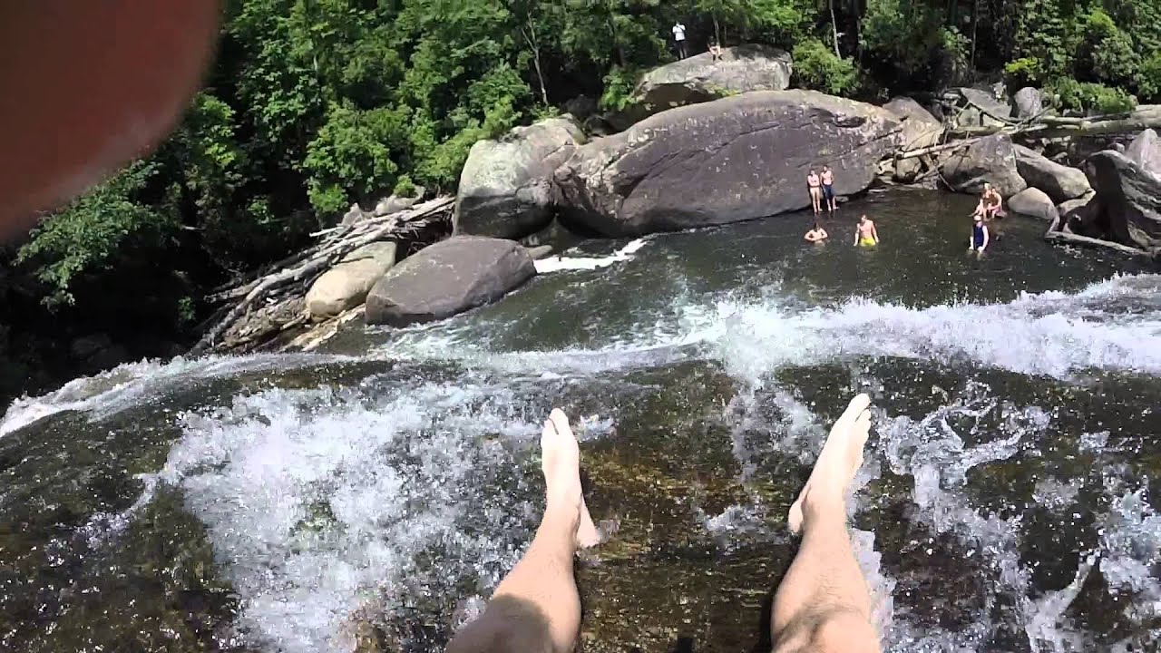 Turtleback Falls, NC June 2014 - YouTube