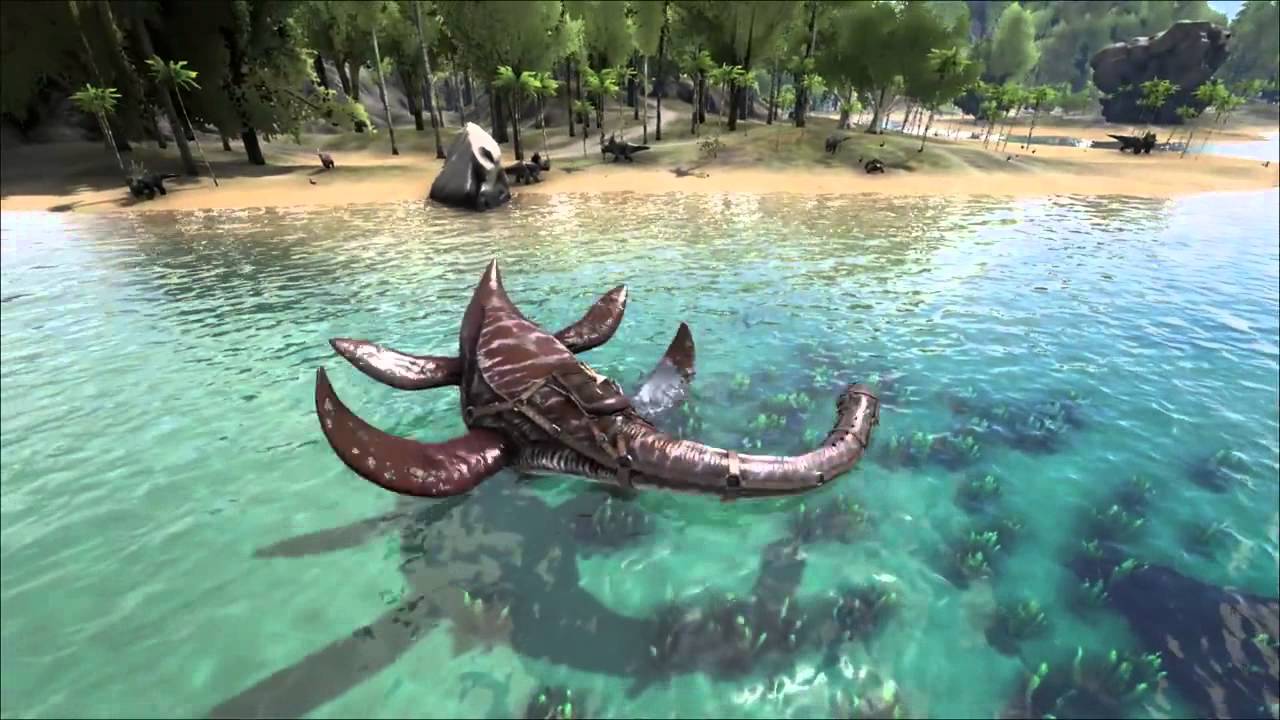 Ark Survival New Dinos! Plesiosaurus & Ichthyosaurus Tamed - YouTube