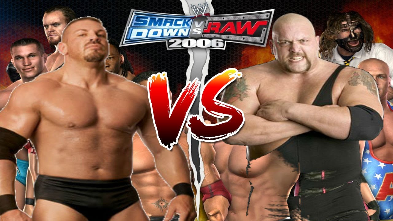 WWE Smackdown vs Raw 2006 Luther Reigns CAW vs The Big Show - YouTube