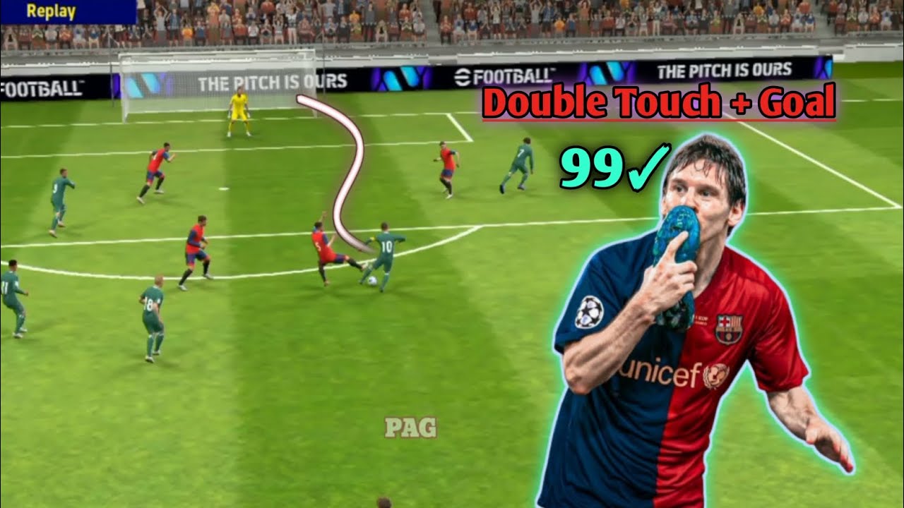 Try To Score With Messi Double Touch🤑🔥||Pesmobile 2023 ||efootball mobile2023 - YouTube