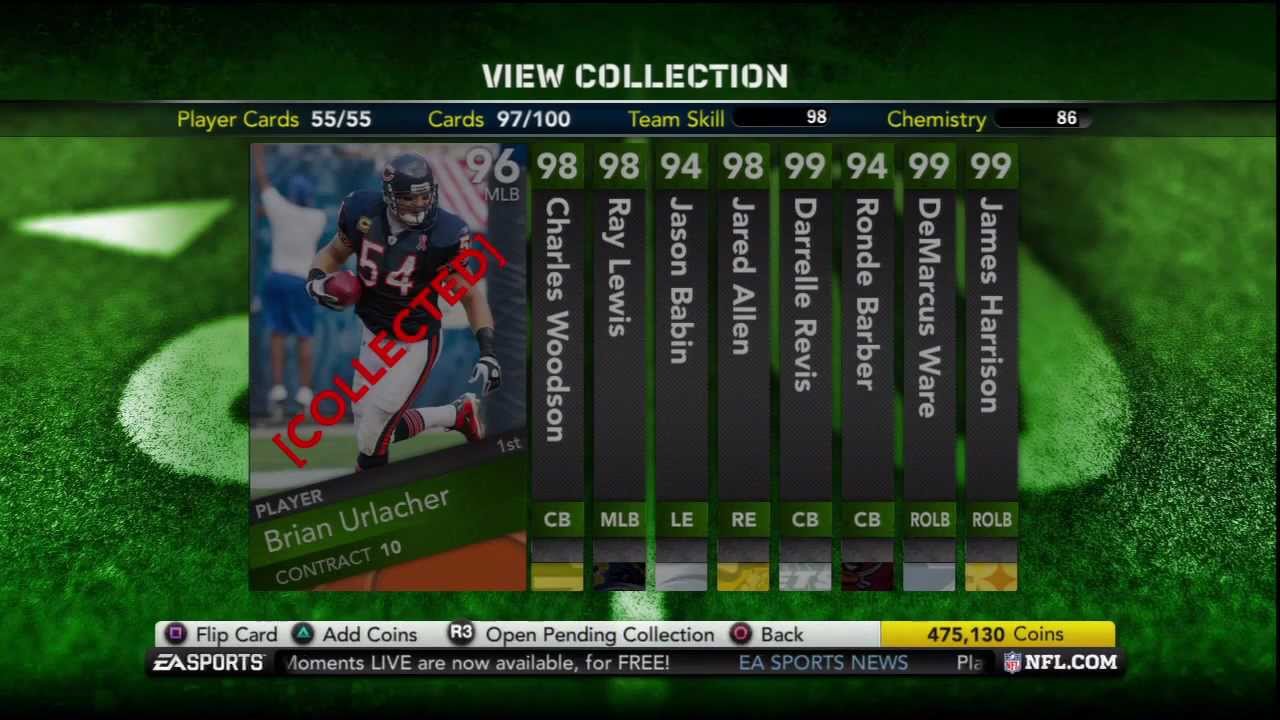 Madden 12 Ultimate Team Update #7: Fantasy Collections - YouTube