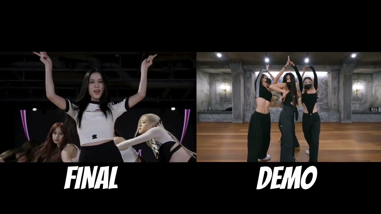 [Blackpink] 'PINK VENOM' Demo vs Final Comparison - YouTube