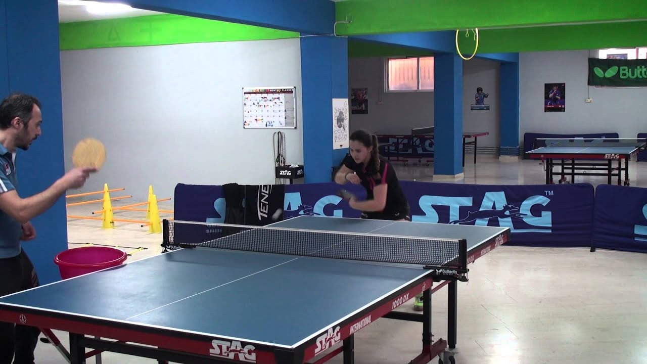Multi ball table tennis training in Dynami TT club - YouTube