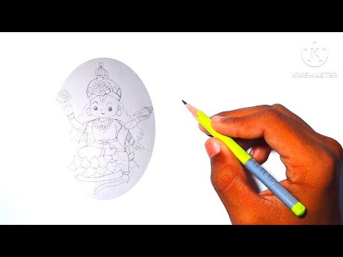 LORD VISHNU DRAWING EASY - YouTube
