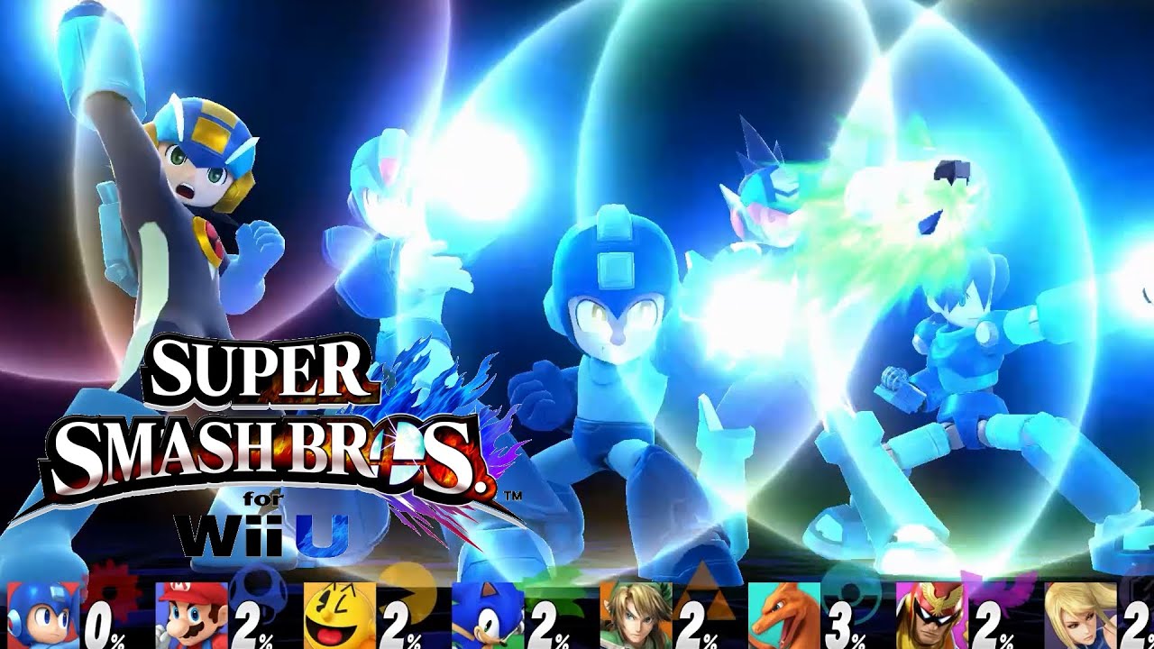 Megaman Final Smash in 8 Player mode - Super Smash Bros Wii U 60fps ...
