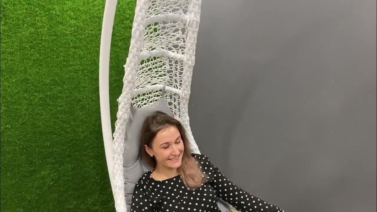 Подвесное кресло для балкона Лепесток - YouTube
