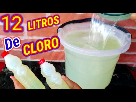 COMO FAZER 12 LITROS DE CLORO CASEIRO DESENCARDE,BRANQUEIA TUDO E TIRA AMARELADO - RECEITAS DA BO