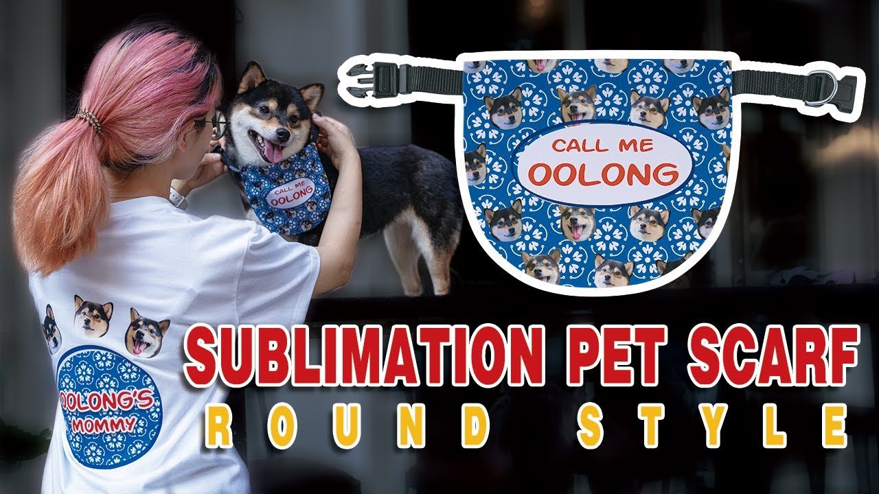Sublimation Pet Round Scarf - YouTube