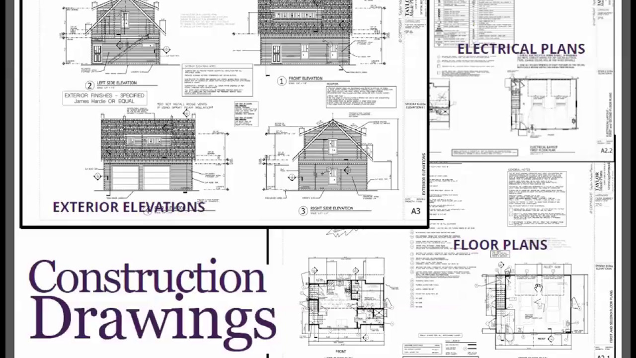 Example of Construction Drawings for a Garage Apartment - YouTube