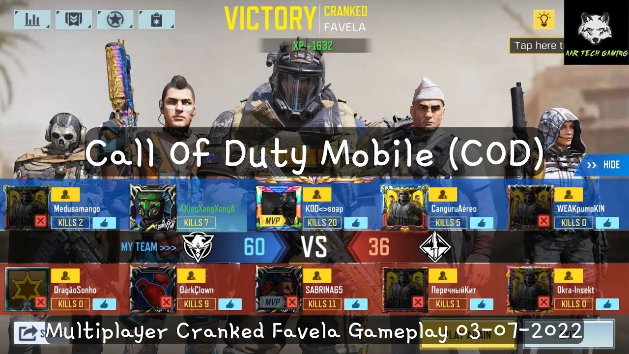 Call Of Duty Mobile (COD) Multiplayer Cranked Favela Gameplay 03-07 ...