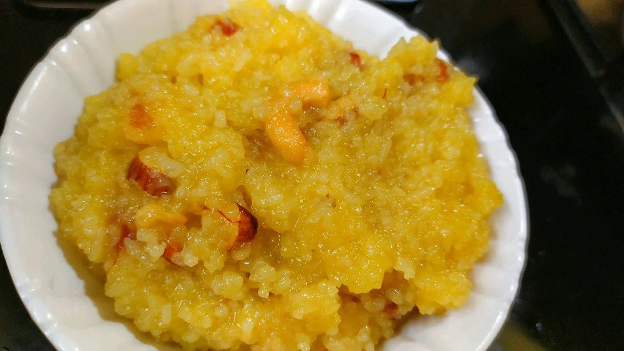 rice kesari recipe|மீதமான சாதத்தில் கேசரி|leftover rice recipe|kesari ...