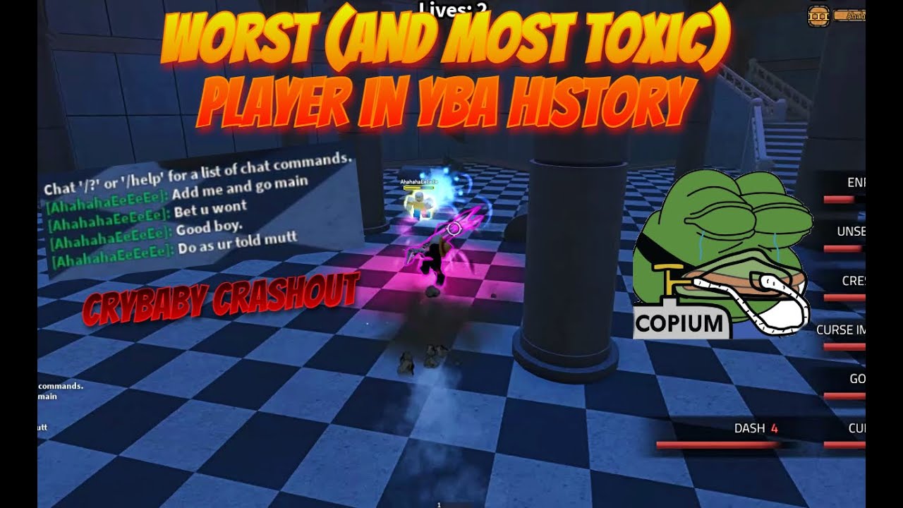 [YBA] The Worst (and most Toxic) Player in YBA History - YouTube