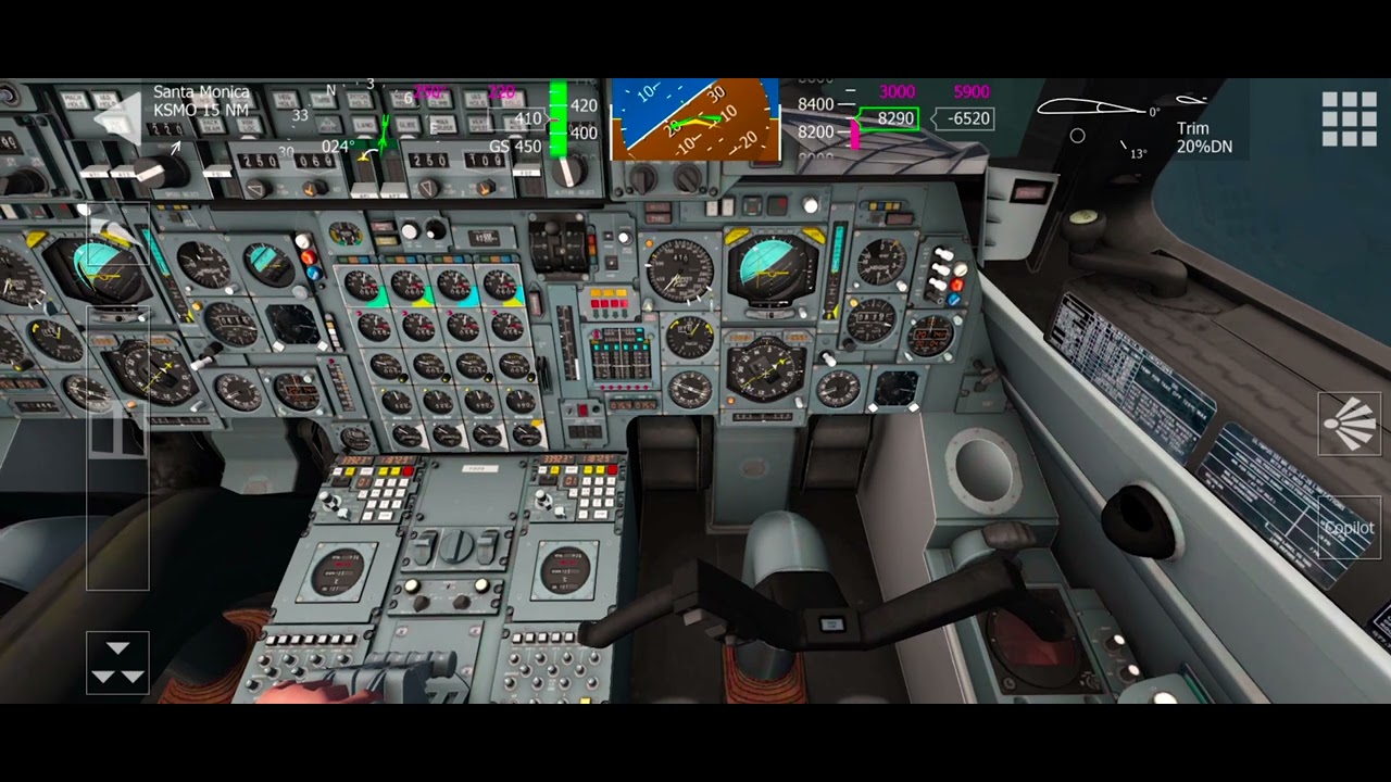 Concord Pilot View Take off from Los Angeles then turn around and lands ...