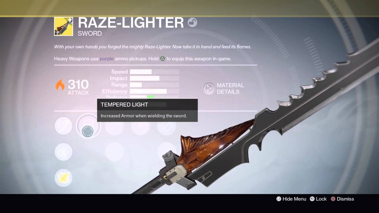 Destiny - Raze Lighter Exotic sword! Showcase! - YouTube