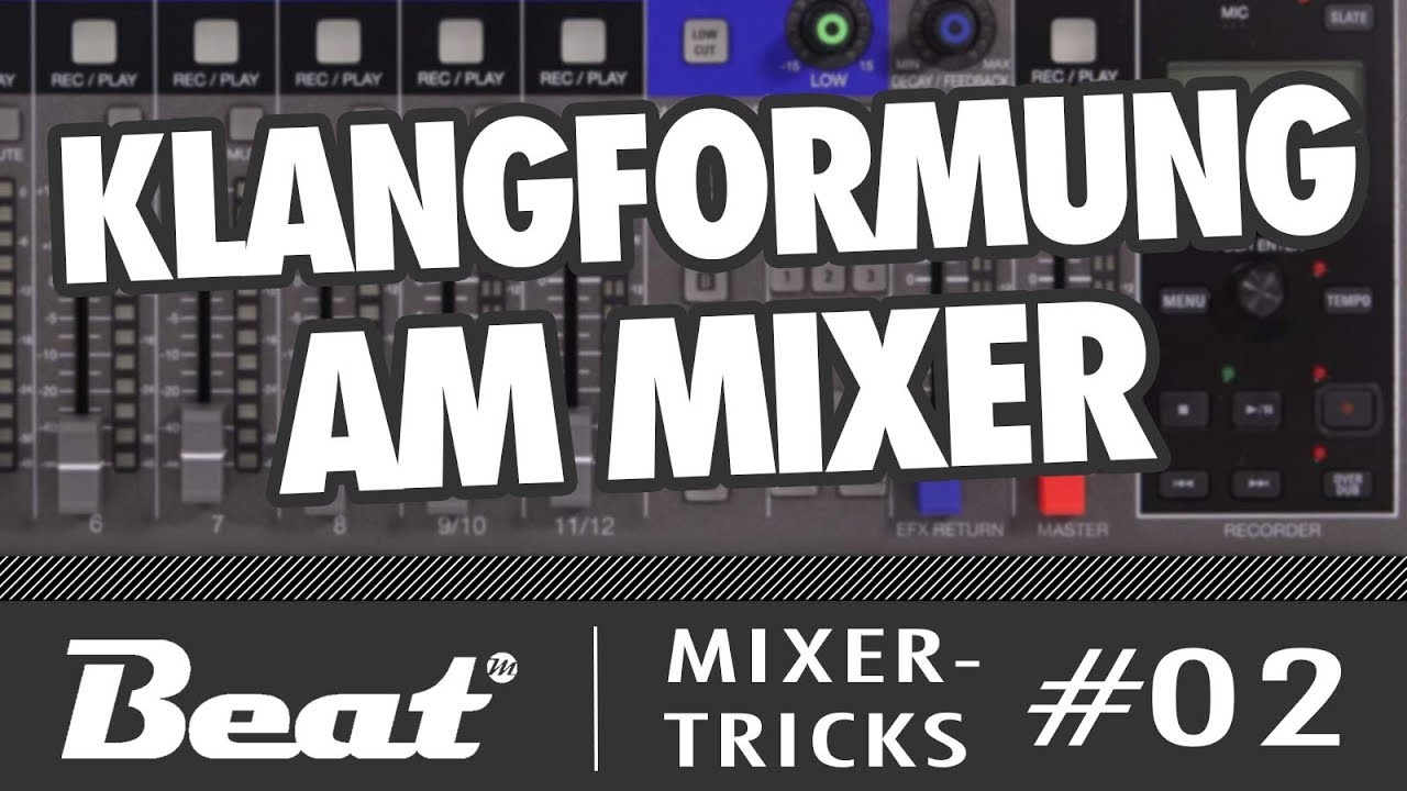 Kreatives Sounddesign mit dem Zoom Livetrack L-12 / L-20 Mixer ...