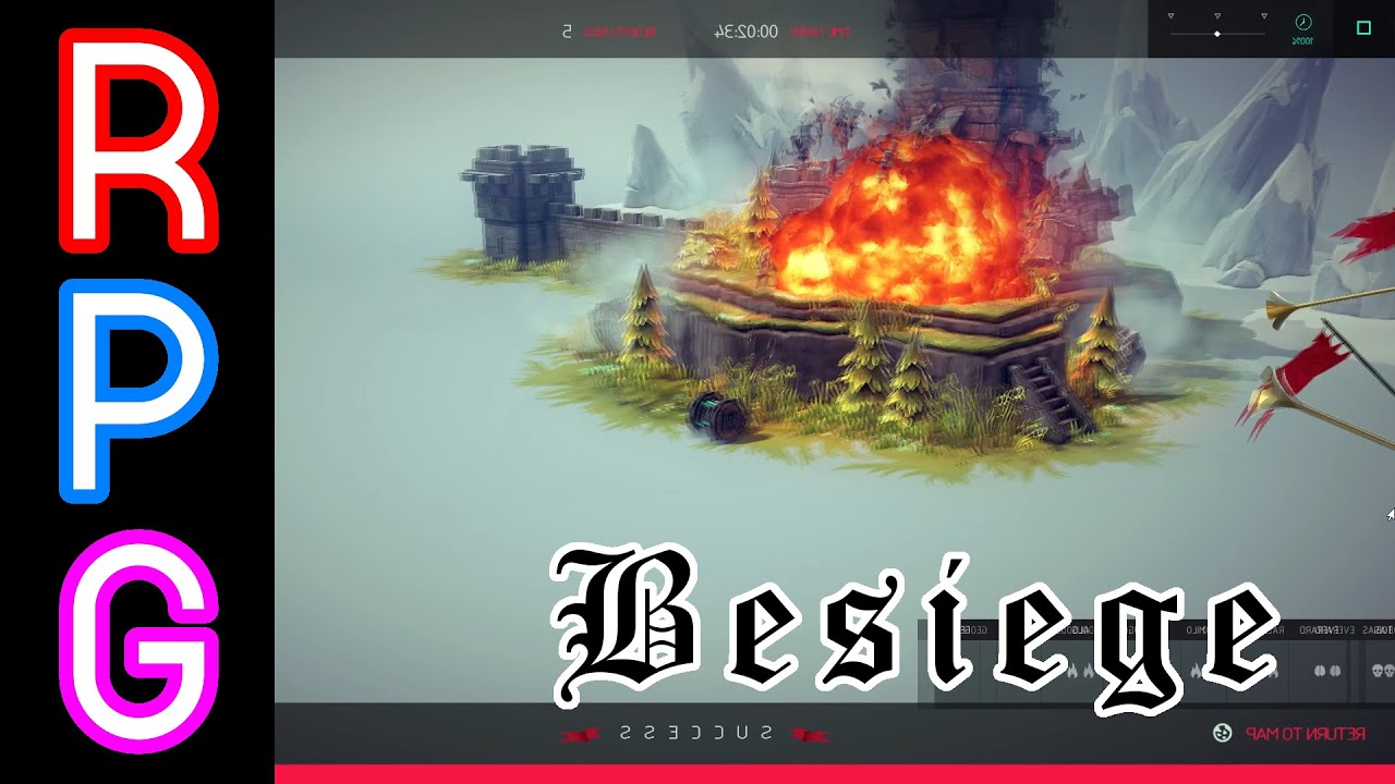 Besiege: Completing all 15 levels with a single 5 block machine - YouTube