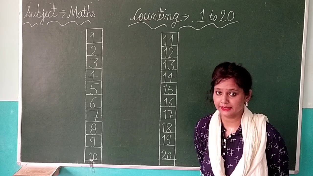 Class mont math counting 1 to 20 - YouTube