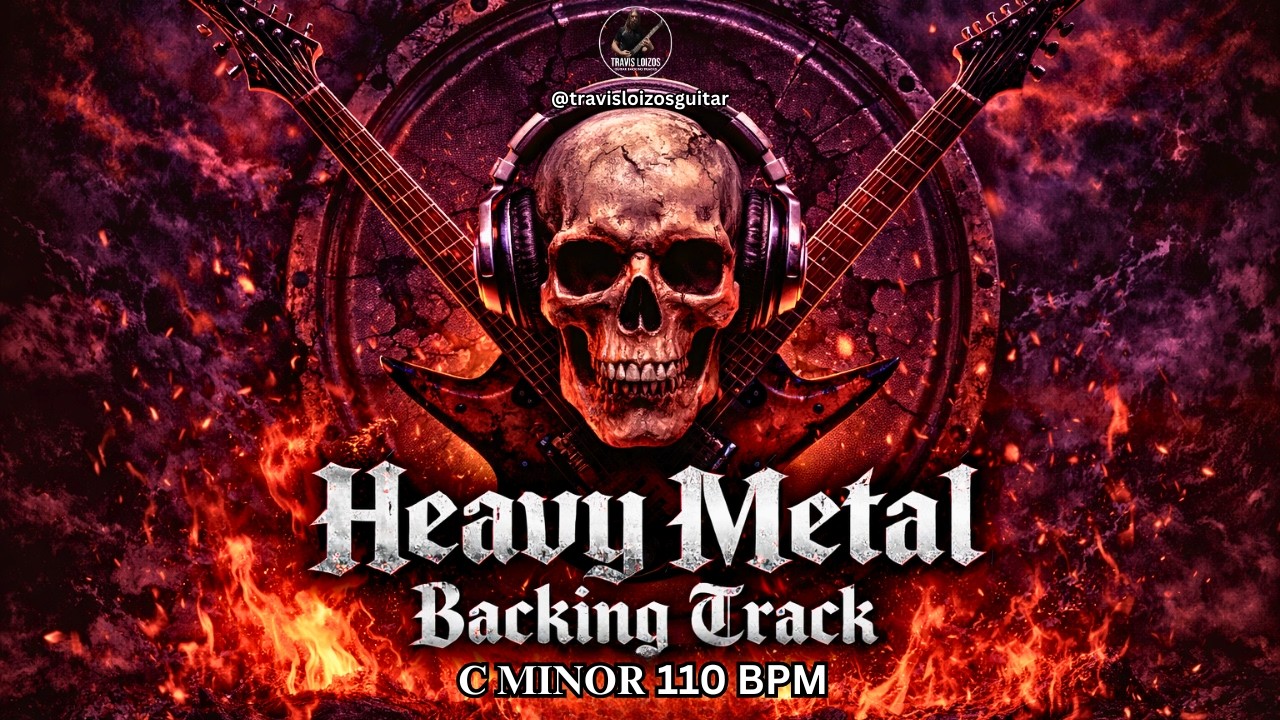 Heavy Metal Instrumental Backing Track C minor | BPM 110 - YouTube