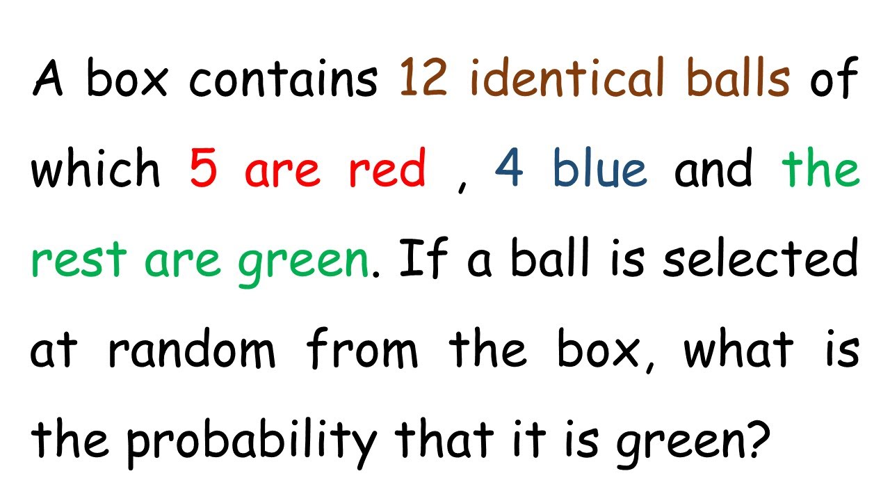 Probability | Likely Examination Questions | Maths Center - YouTube