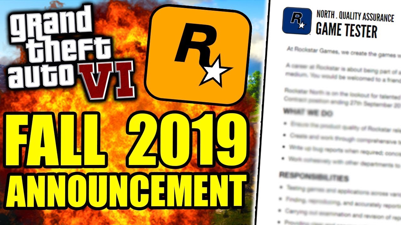 HUGE Rockstar Reveal Incoming... (Fall 2019 Announcement) Is It GTA 6 ...