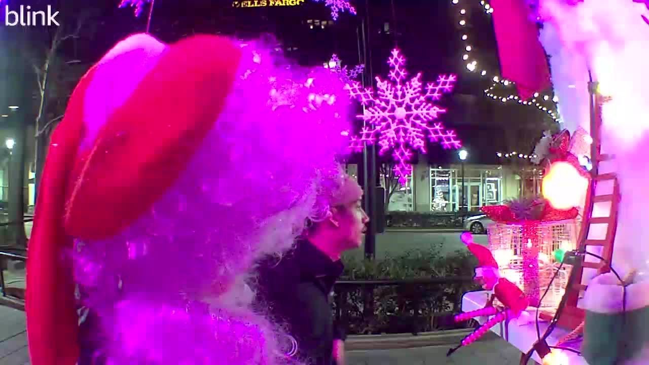 Suspect caught on camera stealing Santa decoration - YouTube