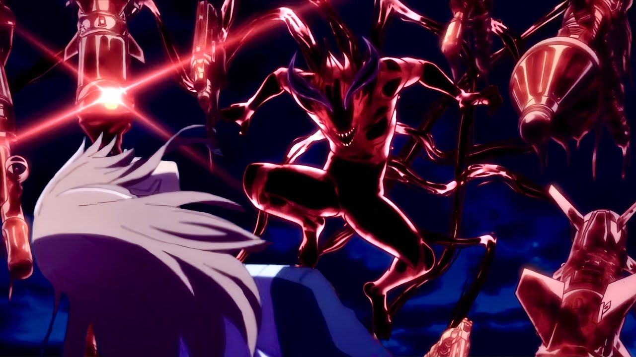 Shiki balate demon from vs Mikado ultimate gun final fight 「Tougen Anki ...