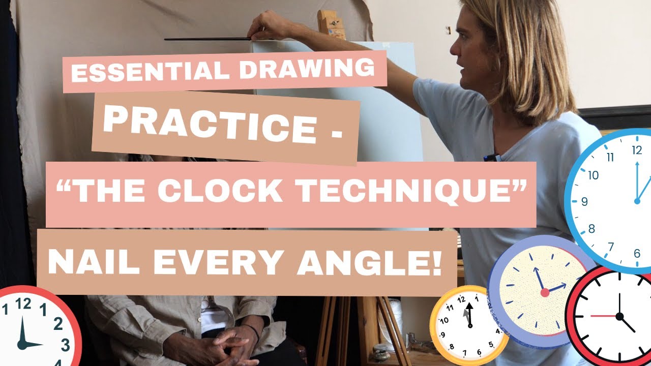 Clock technique - never worry about drawing angles again! - YouTube