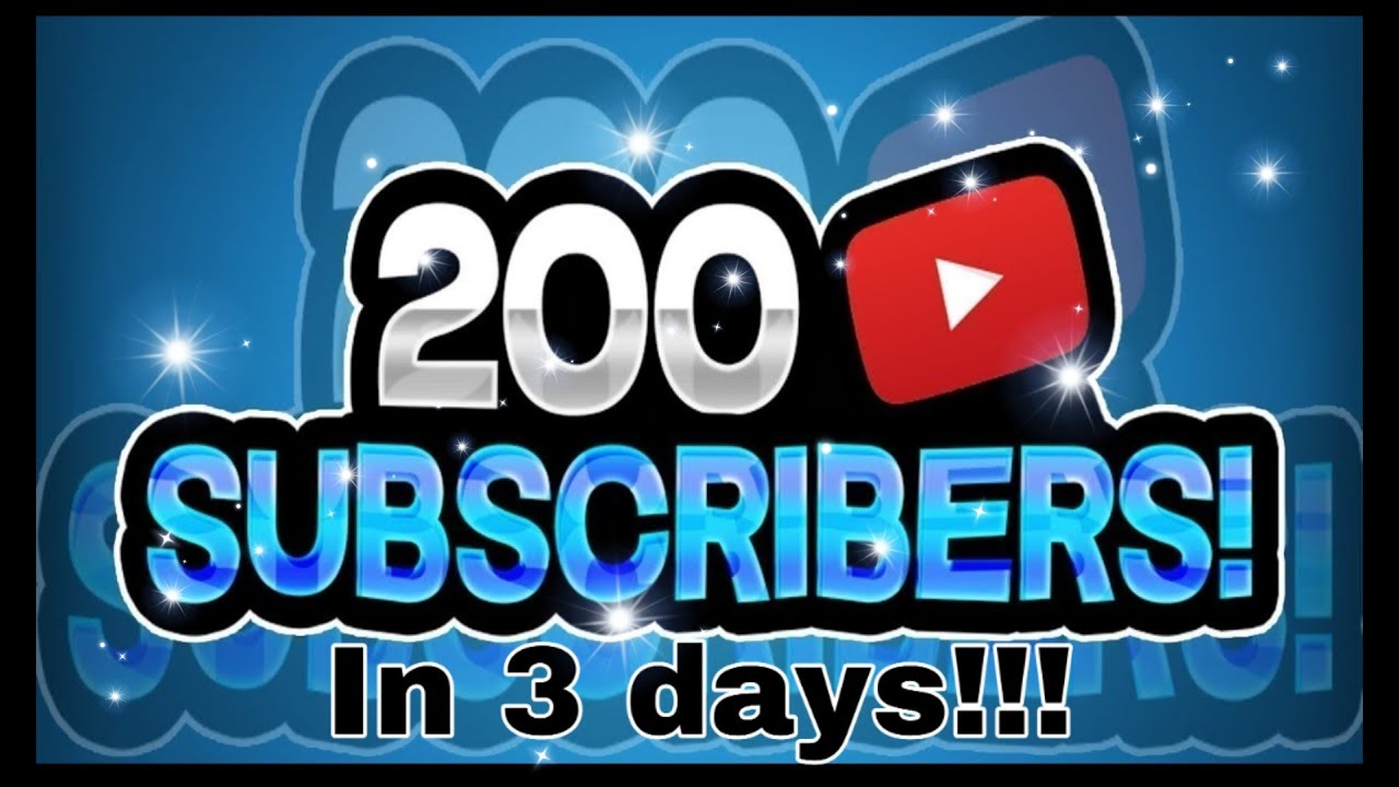 200+ subscribers in 3 days!!!😱😱😱 - YouTube