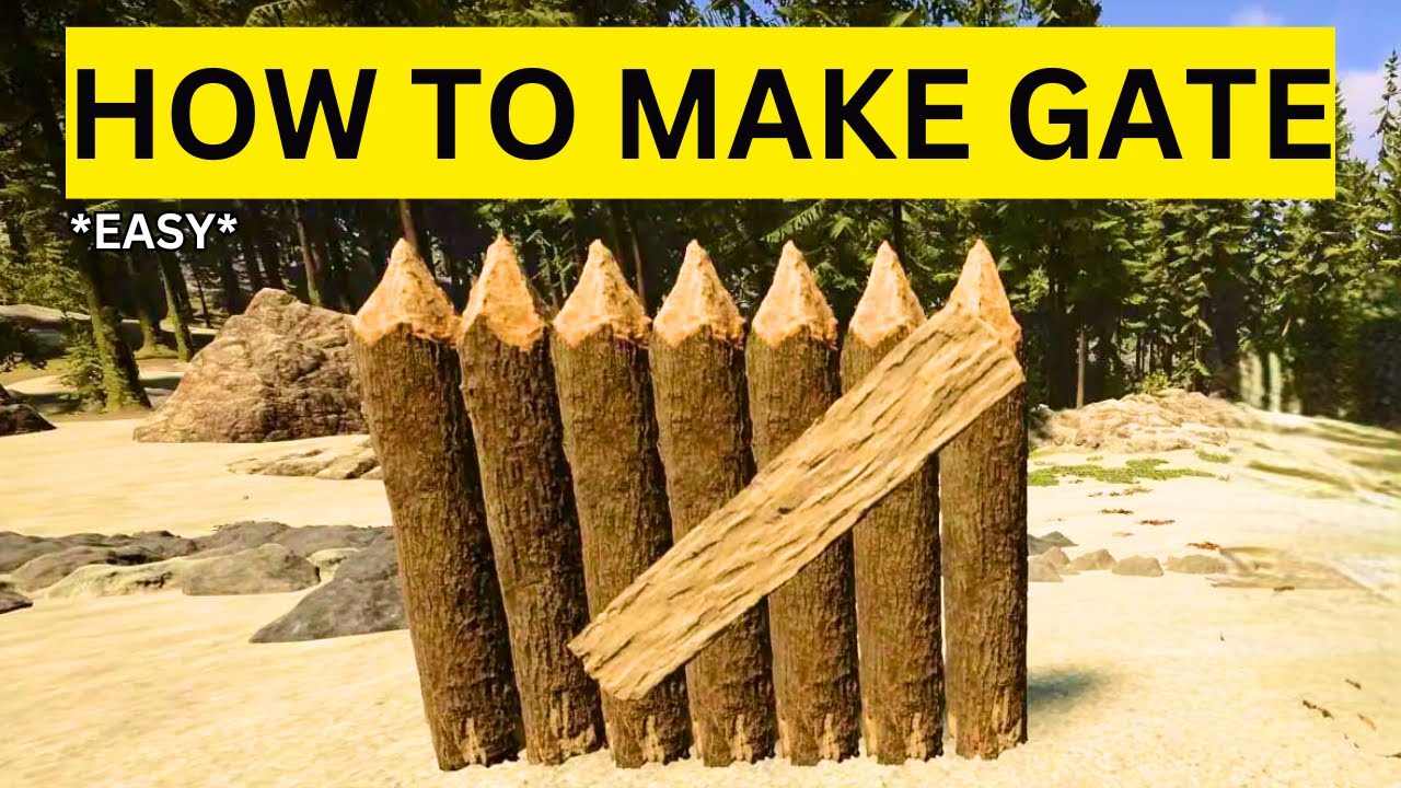 How To Make Gate in Sons of The Forest(EASY) - YouTube