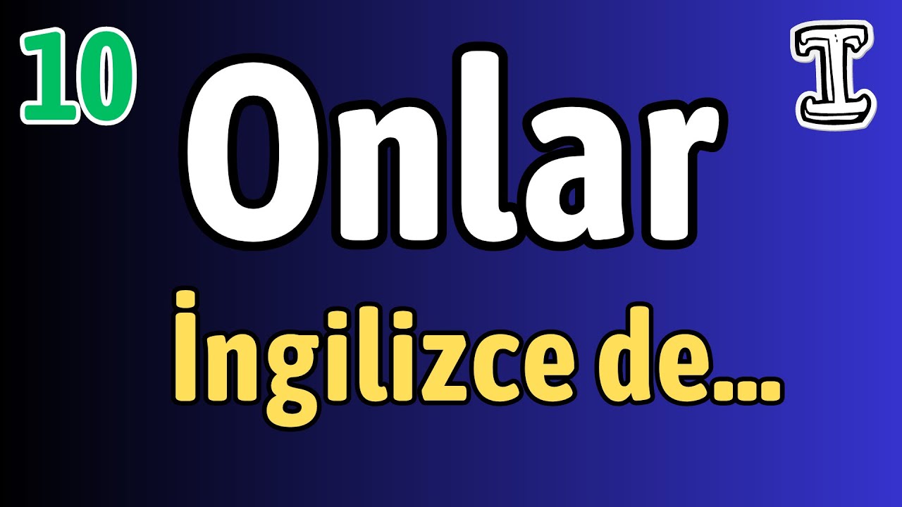 İngilizce Video 10 - İngilizce de ''They / Onlar'' kelimesini ...