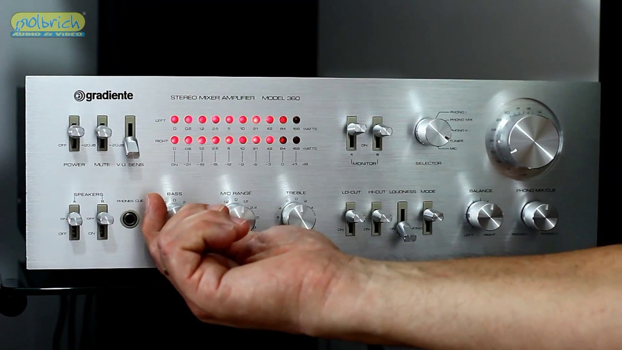 Amplificador Gradiente Model 360 #05 - YouTube