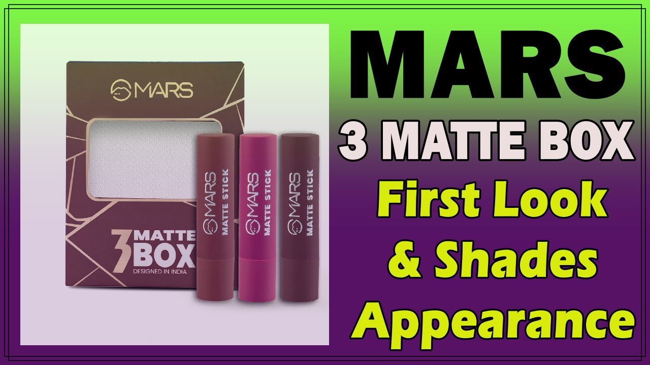 Mars lipstick box review set of 3 lipsticks #marscosmetics # ...