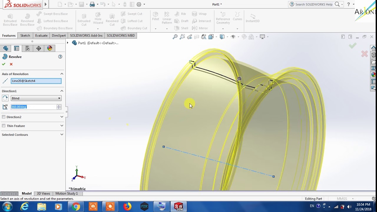 SolidWork : "WheelRing" - YouTube