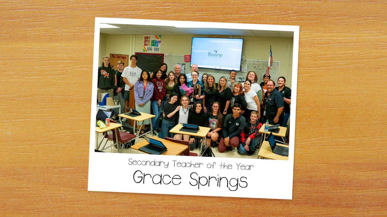 Bastrop ISD Secondary Teacher of the Year - YouTube
