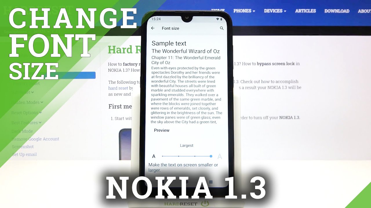 How to Change Font Size in NOKIA 1.3 – Font Settings - YouTube