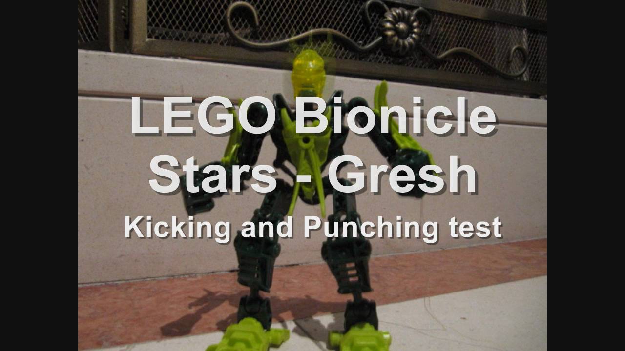 LEGO Bionicle Stars - Gresh - Kicking and Punching Test - YouTube